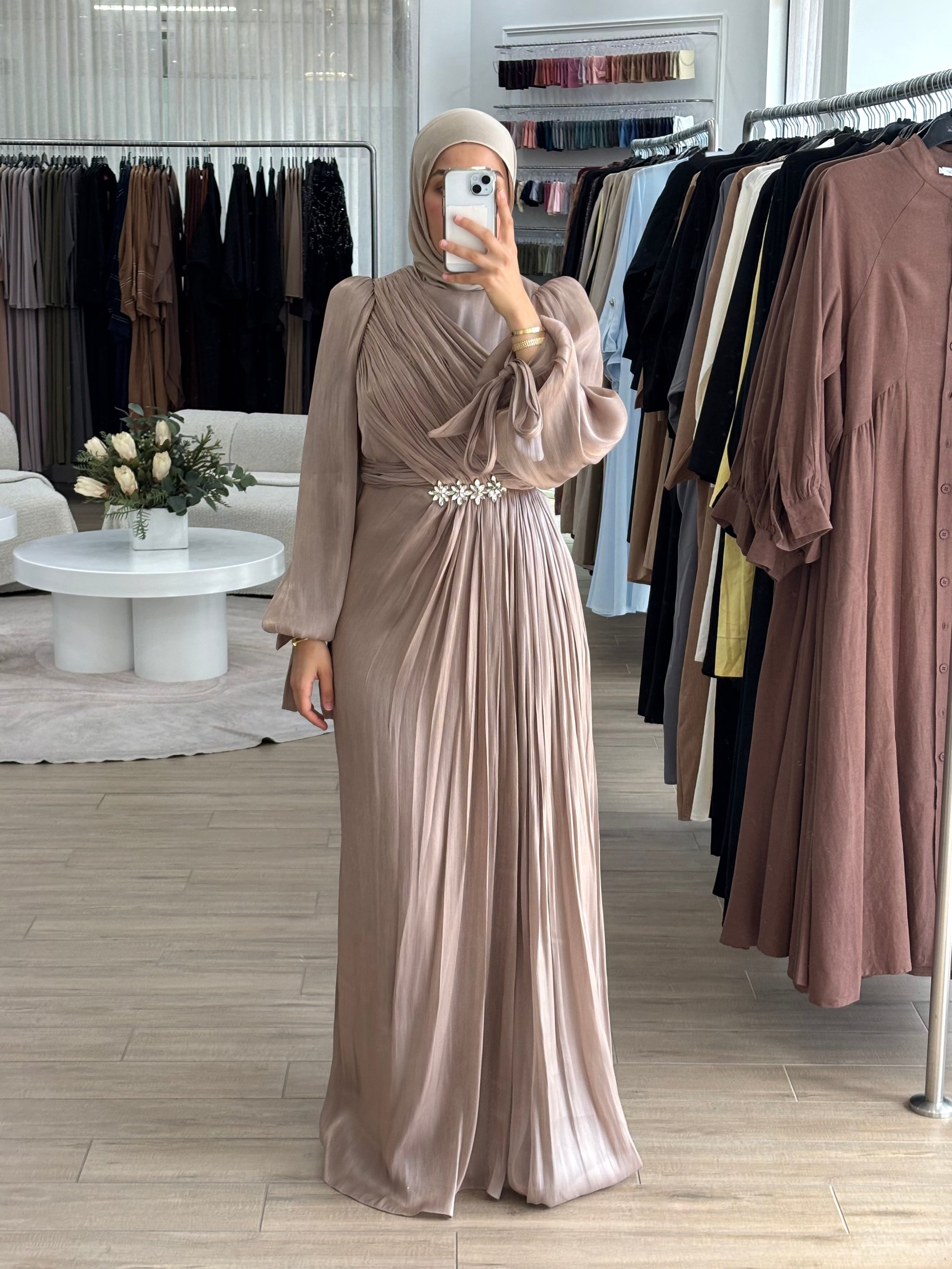 SERENE FORMAL DRESS- MOCHA