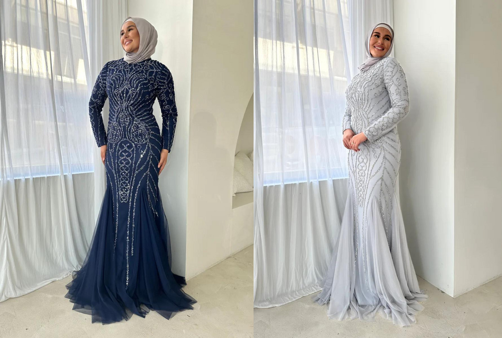 Hijab Online|Long Sleeve Muslim Evening Dresses & Formal Wear – Veil of ...